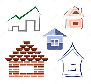 House symbols stock vector. Illustration of creative - 24928447