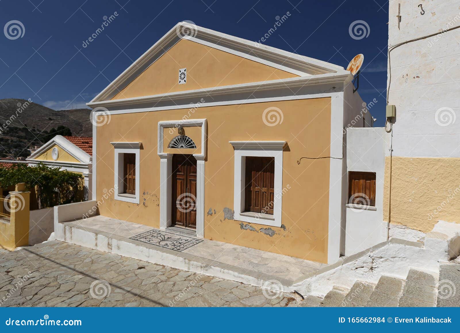 House in Symi Island, Greece Stock Photo - Image of destination ...