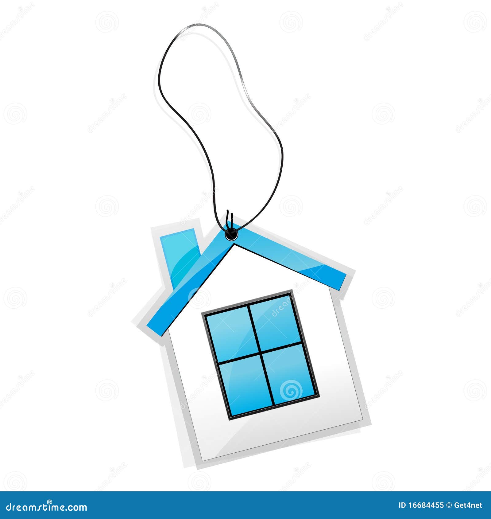 House tag stock illustration. Illustration of construction - 16684455