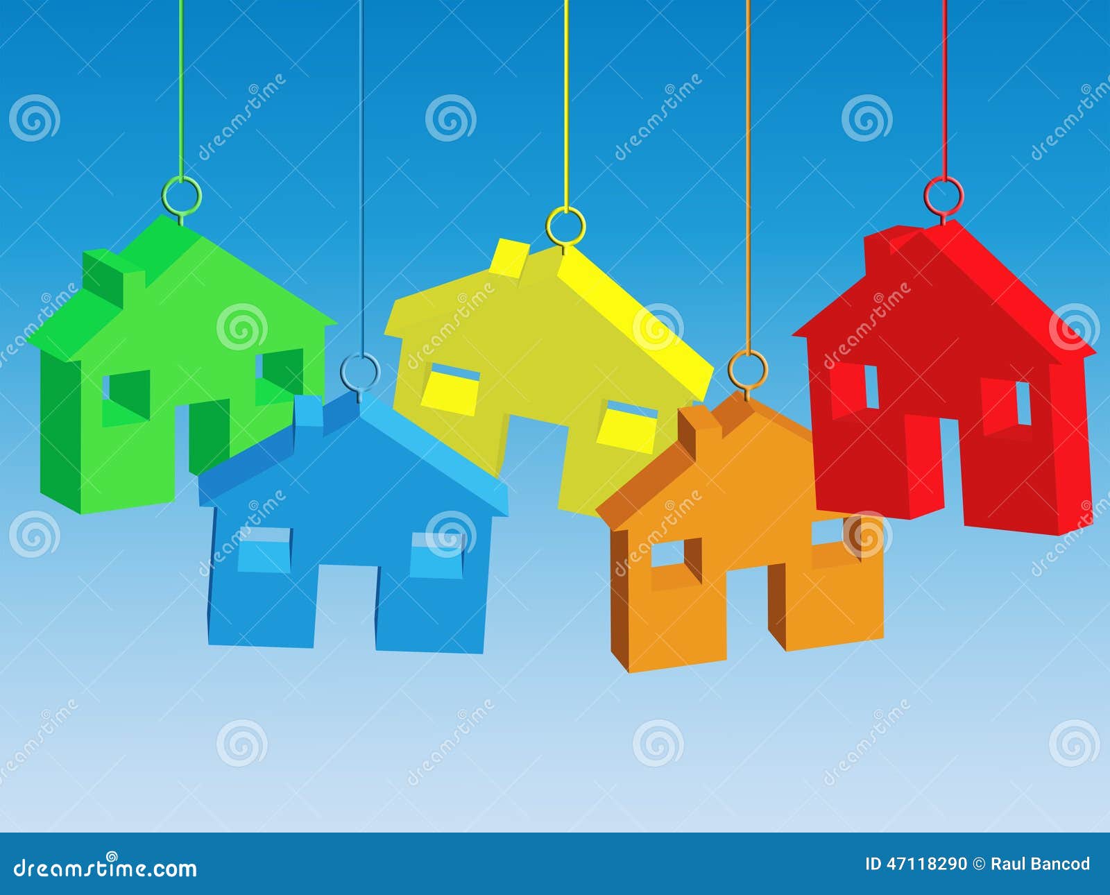 House tags stock illustration. Illustration of hanging - 47118290