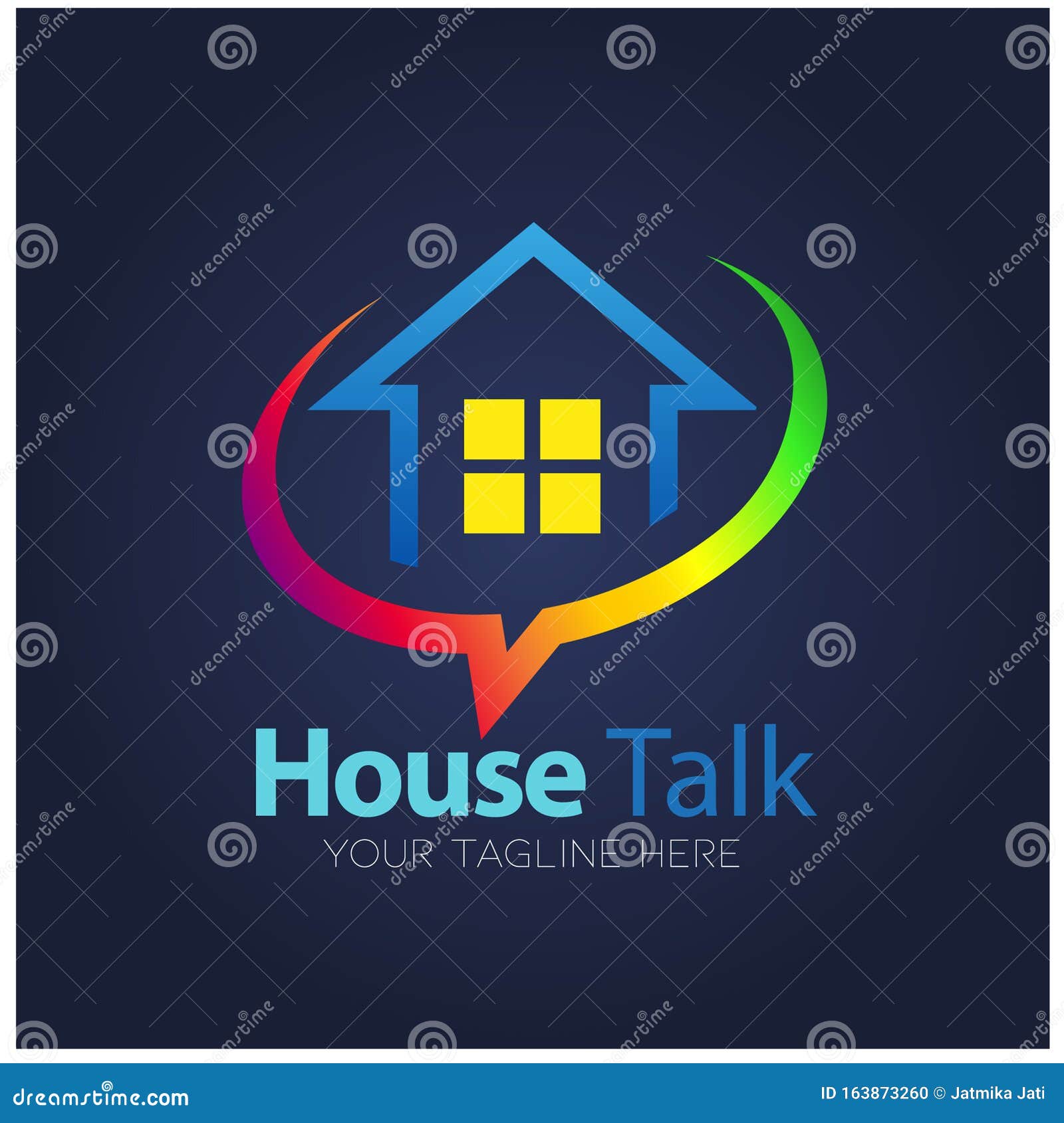 House talk symbol. stock vector. Illustration of dialog - 163873260