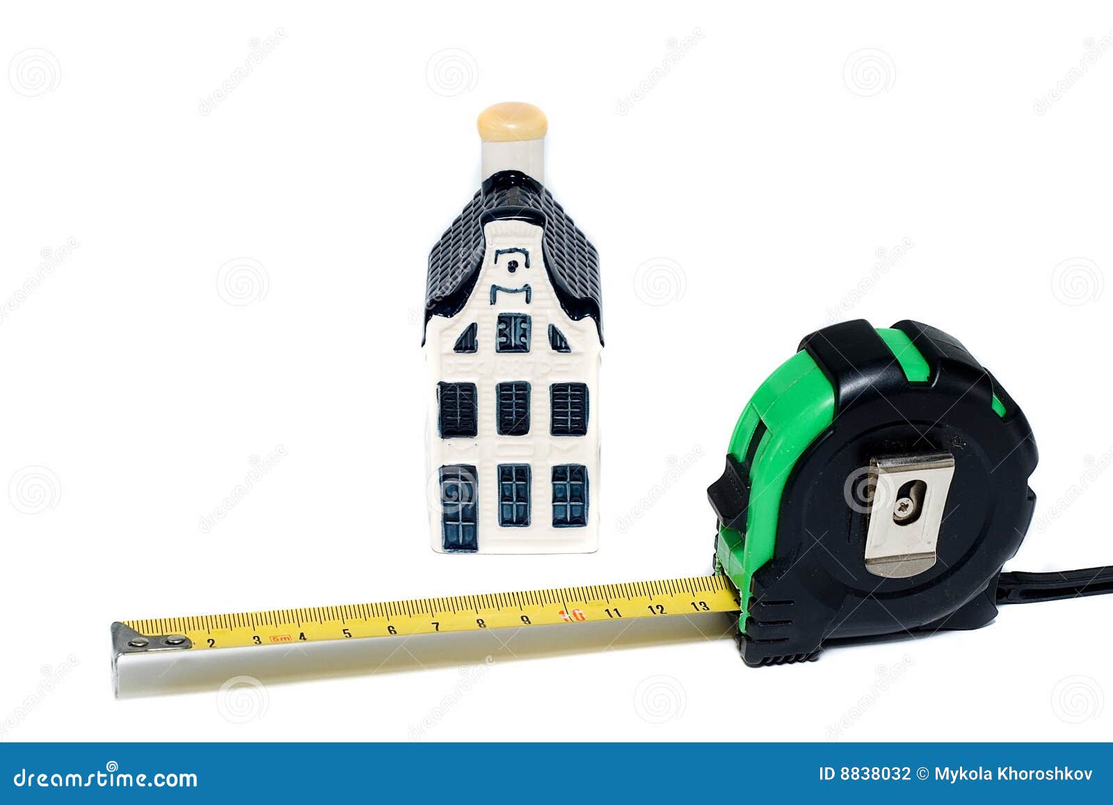 House and tape measure stock photo. Image of inches, tape - 8838032