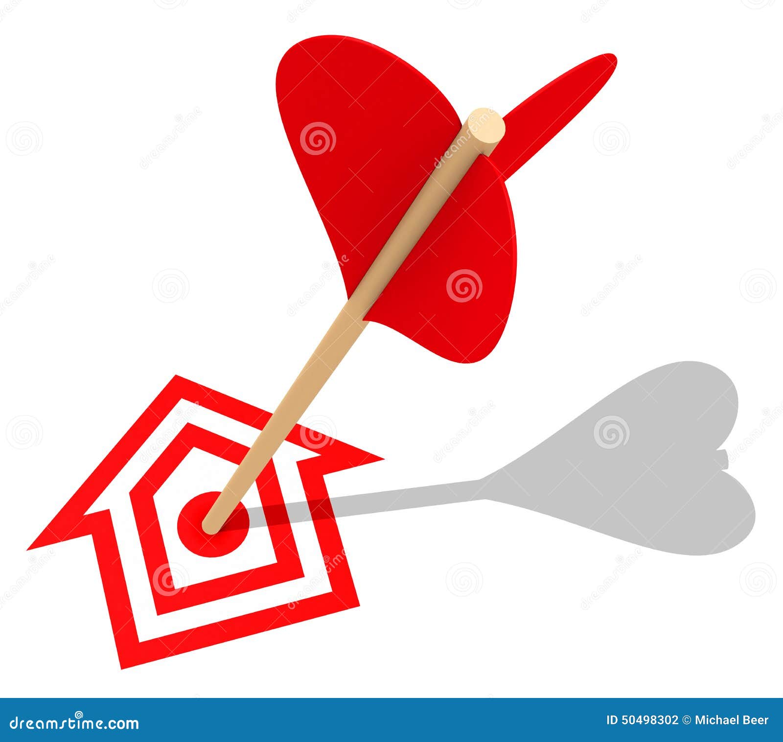 The house target stock illustration. Illustration of dart - 50498302