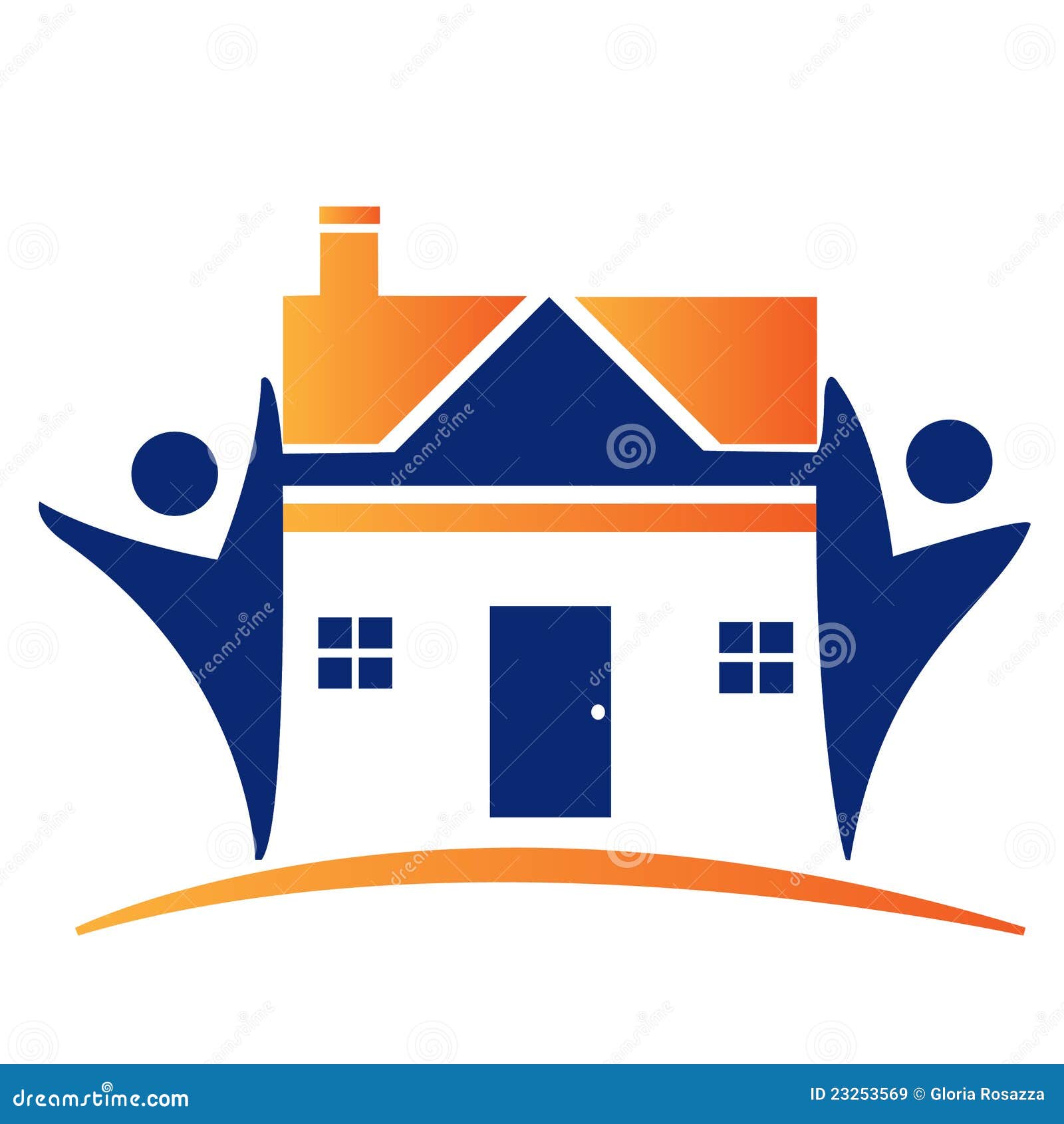 House team logo stock illustration. Illustration of beam - 23253569
