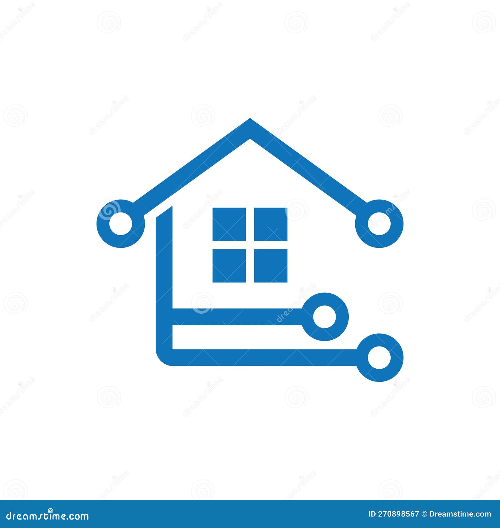 House tech logo images stock vector. Illustration of company - 270898567