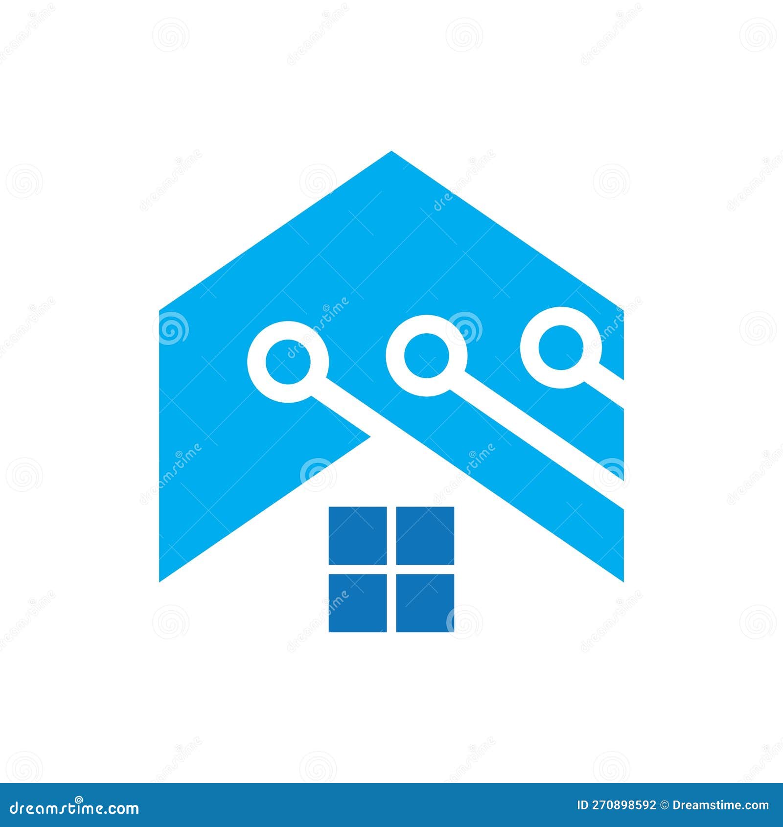 House tech logo images stock vector. Illustration of company - 270898592