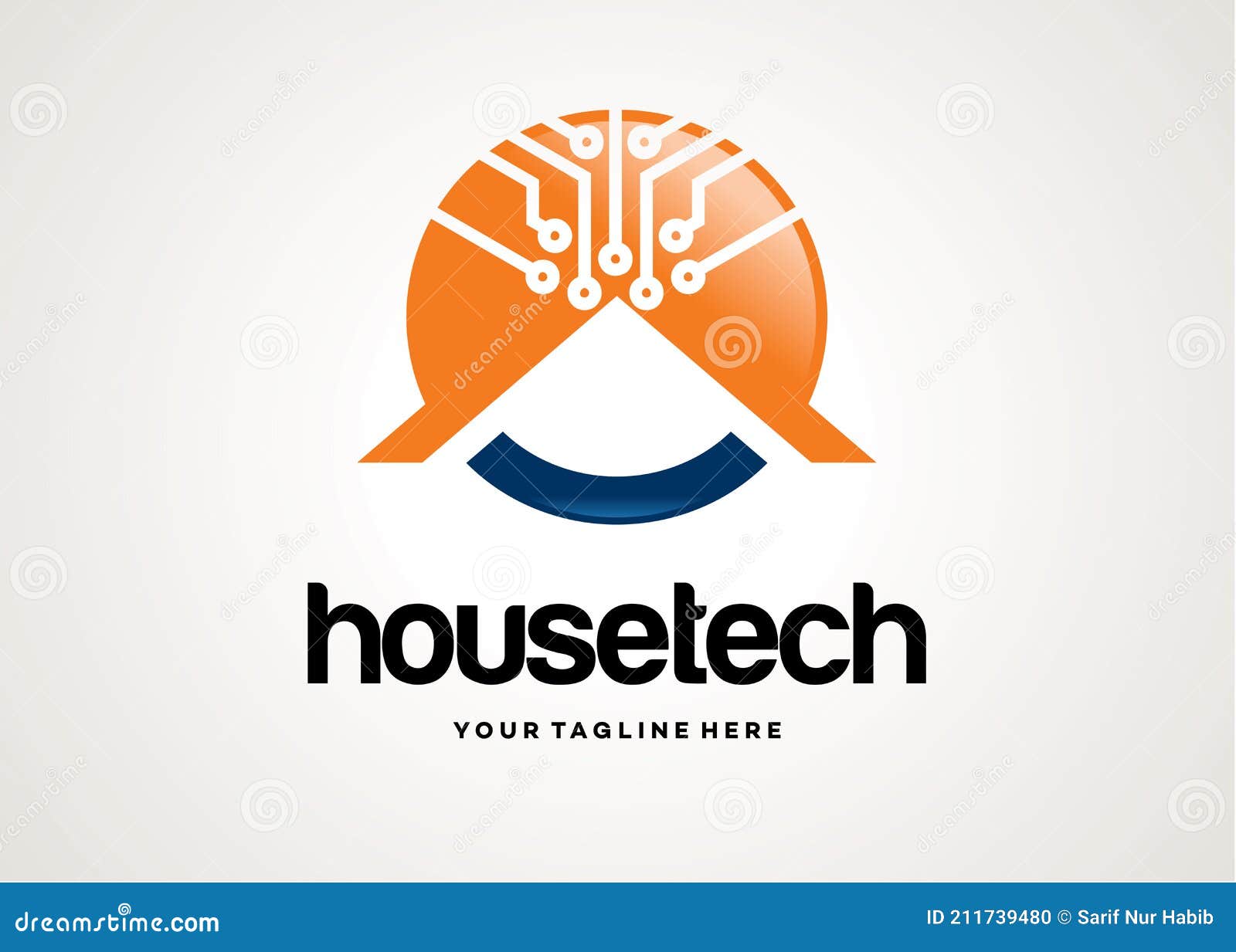 House Tech Logo Template Design Vector, Emblem, Design Concept ...