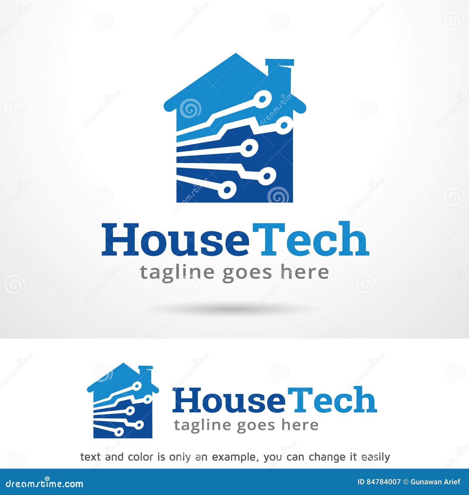 House Tech Logo Template Design Vector Stock Vector - Illustration of ...
