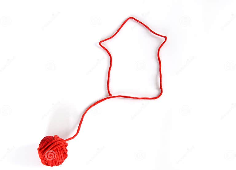 House from a thread stock image. Image of needlework, homemade - 4558493