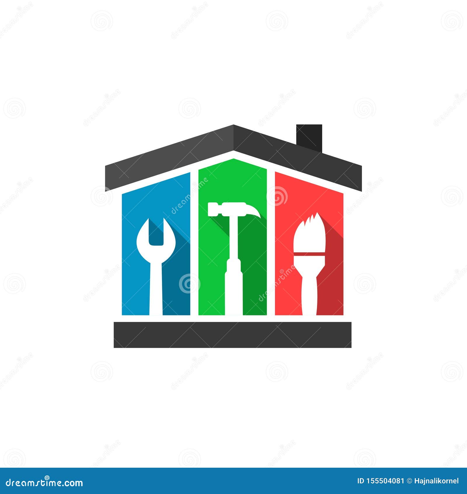 House and Tools As Maintenance Concept Stock Vector - Illustration of ...