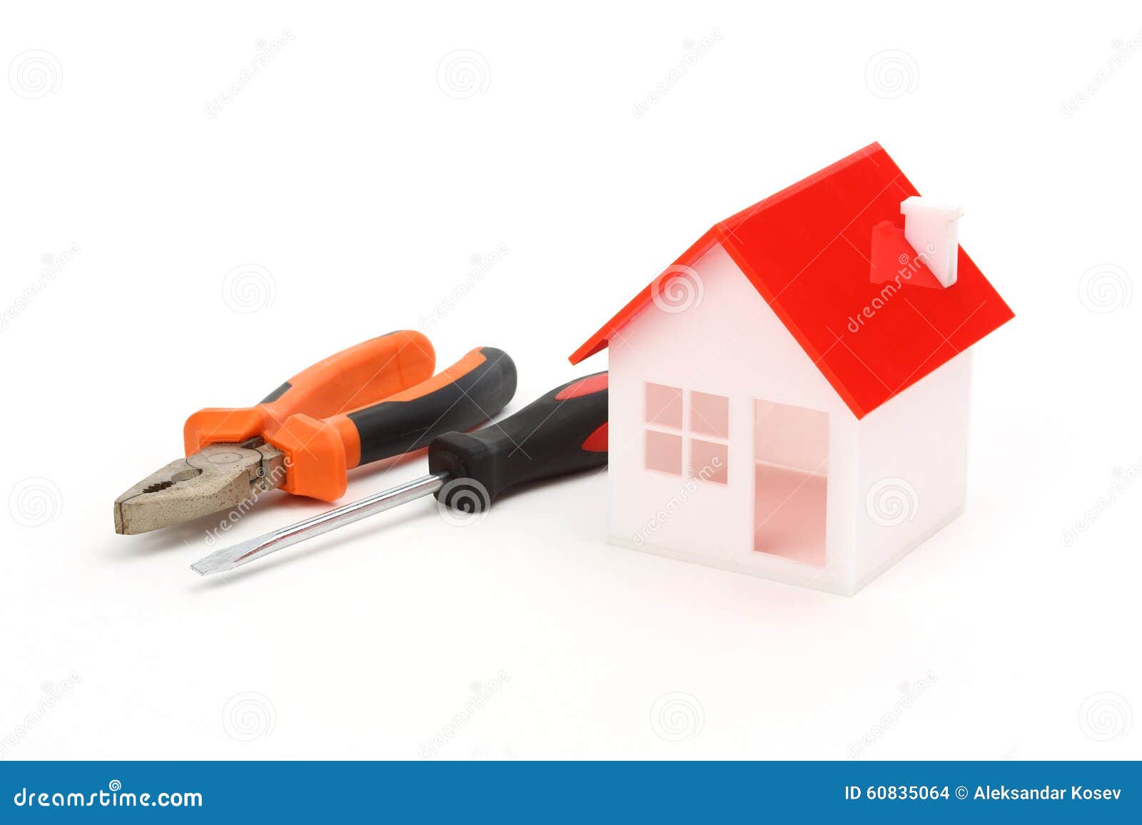 House and tools stock photo. Image of architecture, repair - 60835064