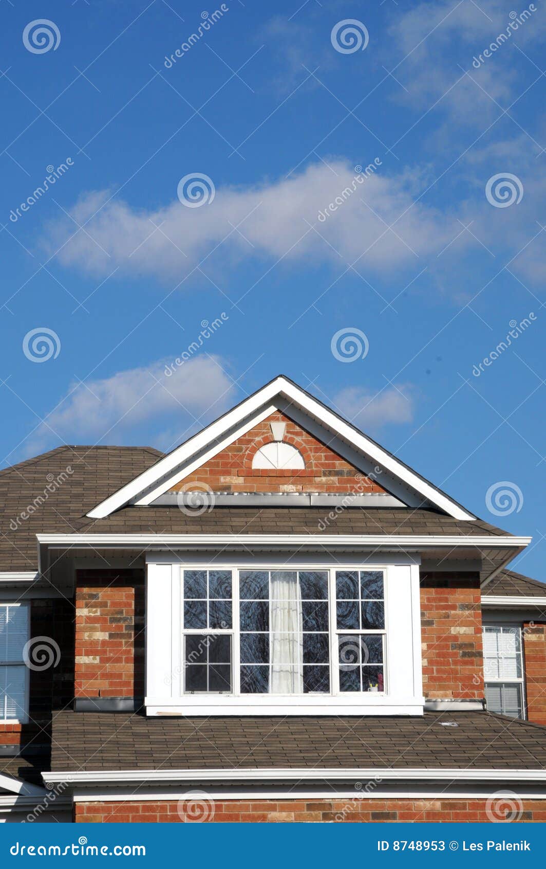 House - Top Floor Window stock image. Image of window - 8748953