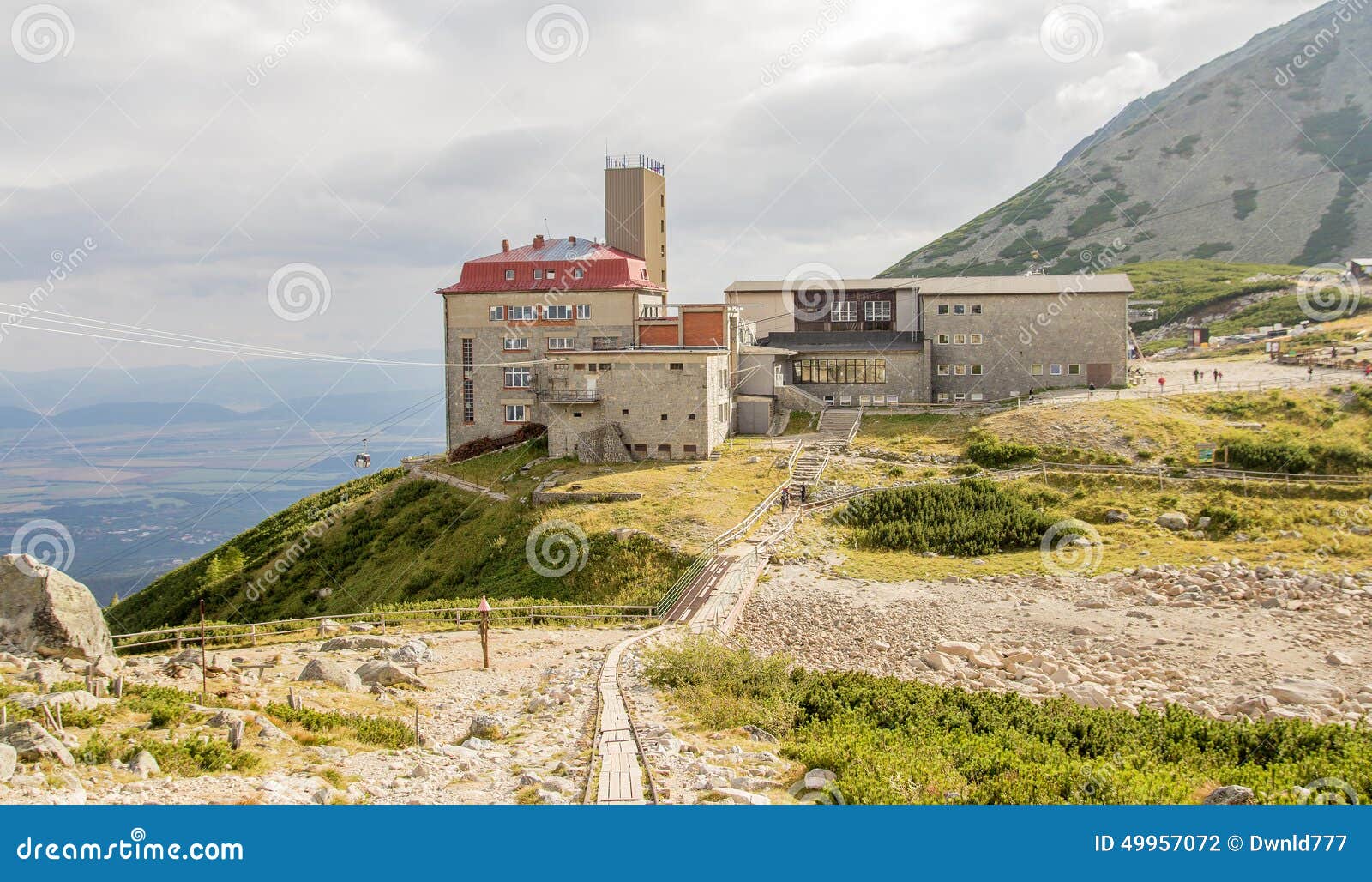 House on Top of High Mountain Stock Photo - Image of mountains, scenery ...