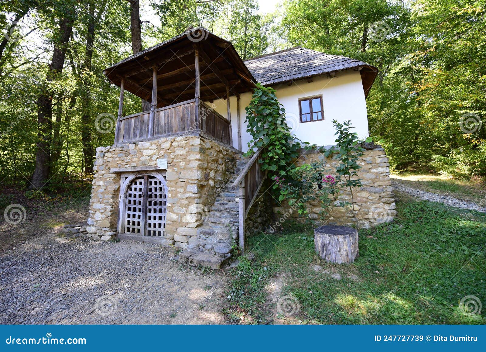 House in Traditional Romanian Style 150 Stock Image - Image of short ...