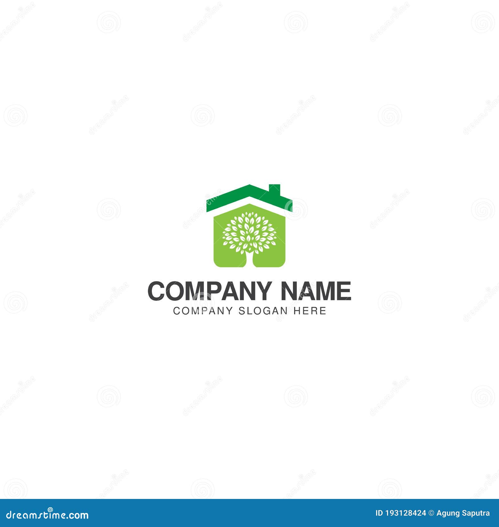 House and tree logo design stock vector. Illustration of environment ...