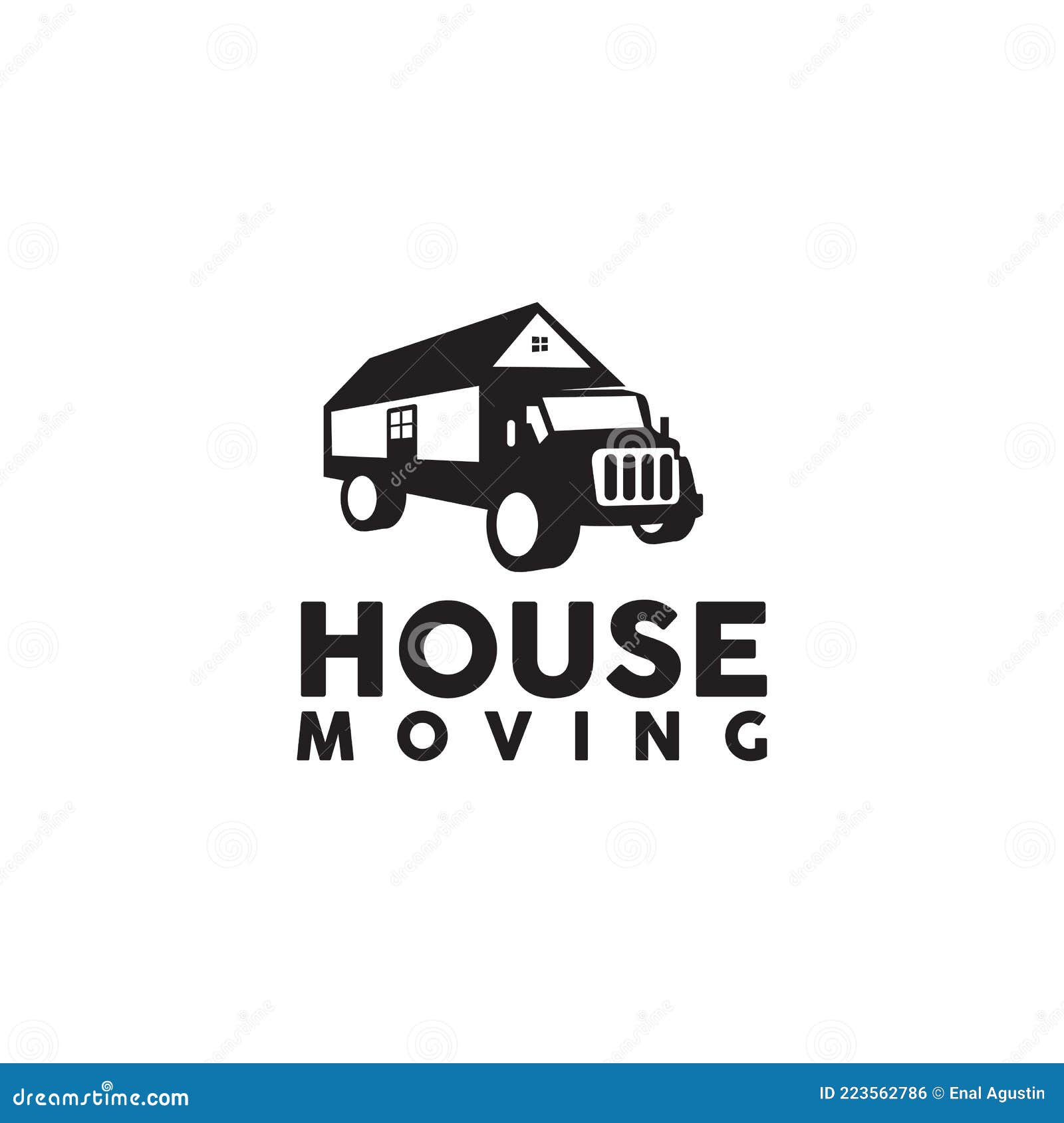 House Truck Logo Design Template Stock Vector - Illustration of package ...