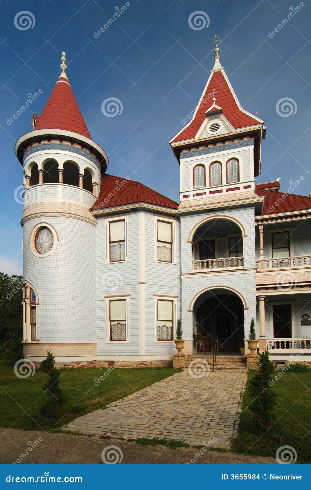 House with turret stock photo. Image of design, architecture - 3655984