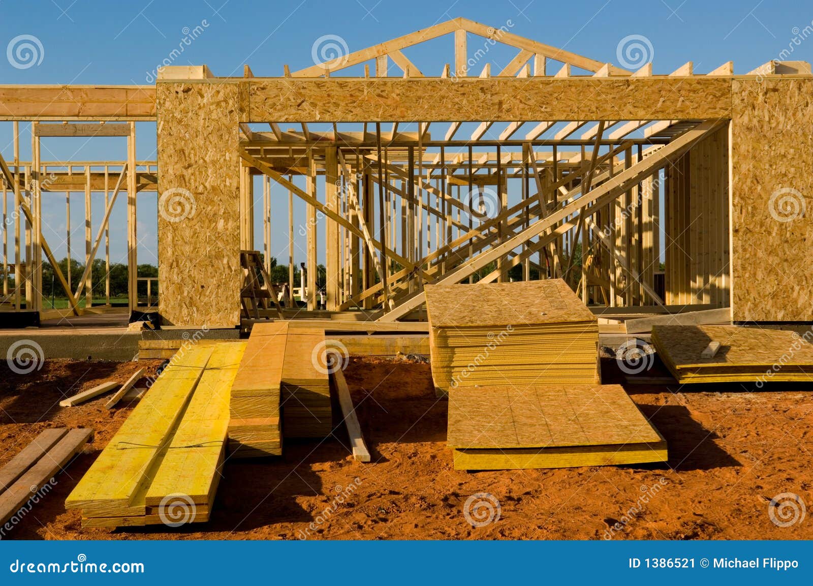 House Under Construction stock image. Image of family - 1386521