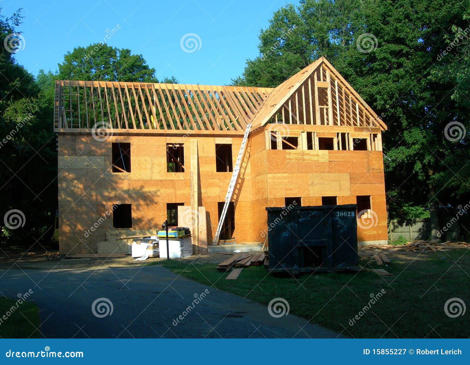 House under construction stock image. Image of house - 15855227