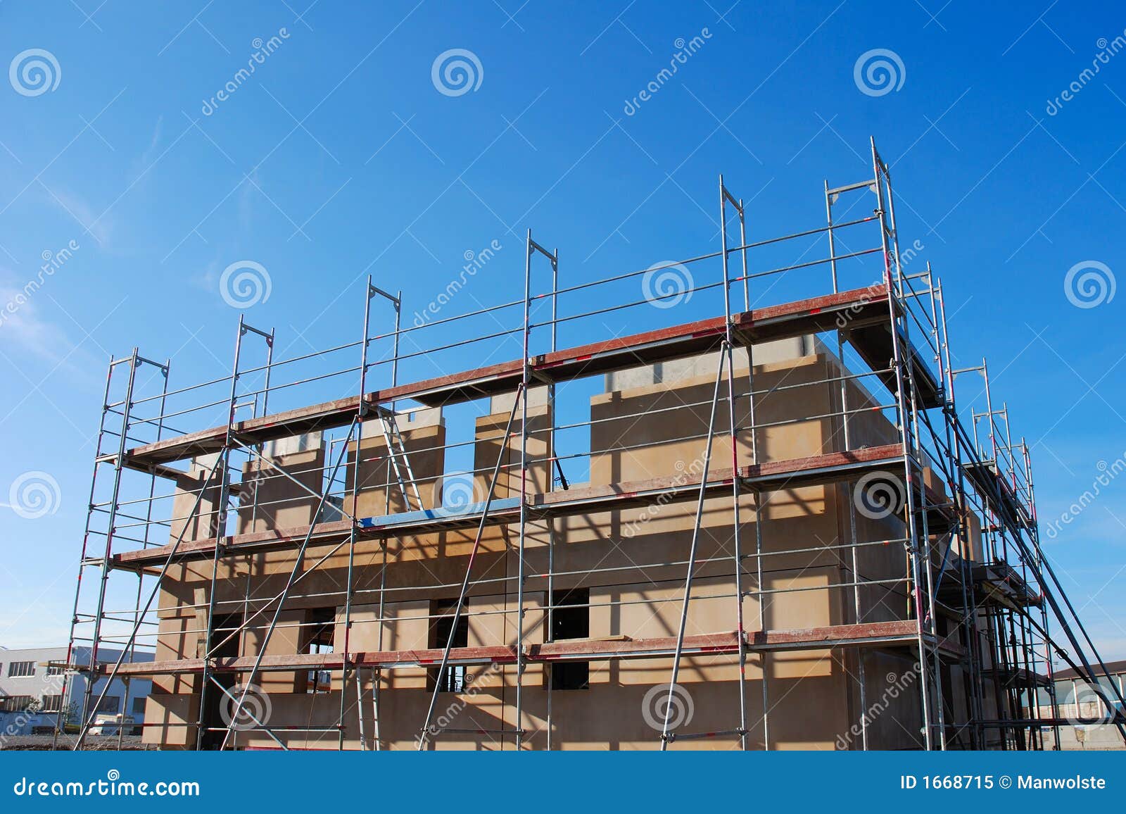 House under construction stock image. Image of accuracy - 1668715
