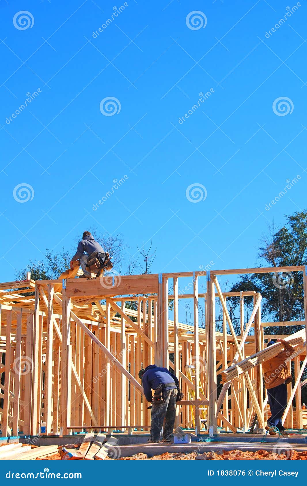 House Under Construction stock photo. Image of subdivision - 1838076