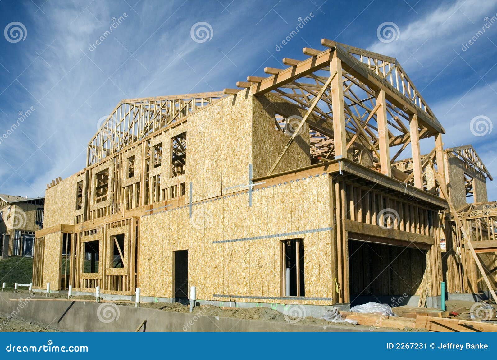 House under construction stock image. Image of construction - 2267231