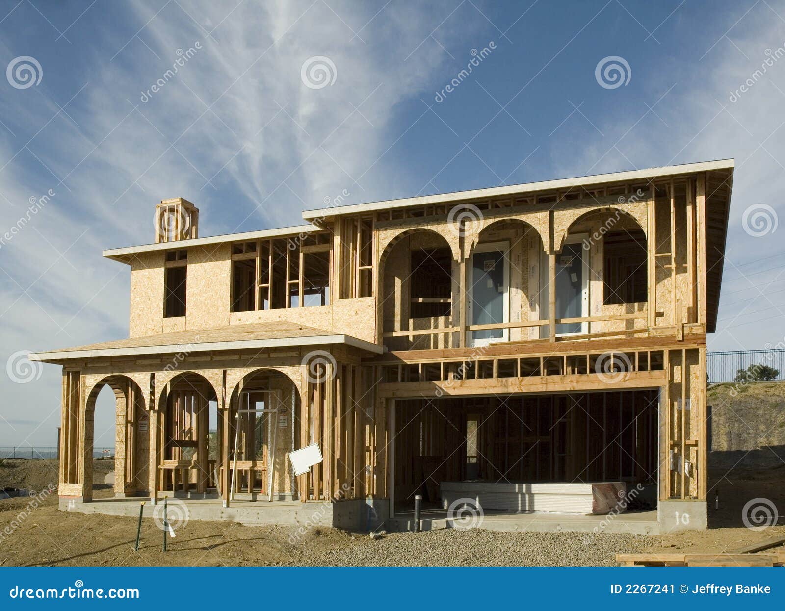 House under construction stock image. Image of lumber - 2267241