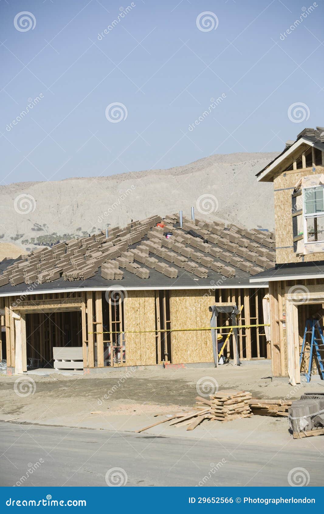 House Under Construction stock photo. Image of tile, exterior - 29652566