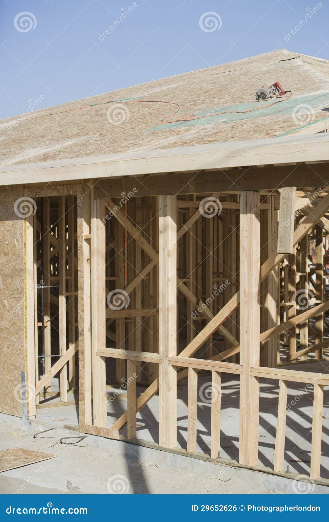 House Under Construction stock photo. Image of exterior - 29652626