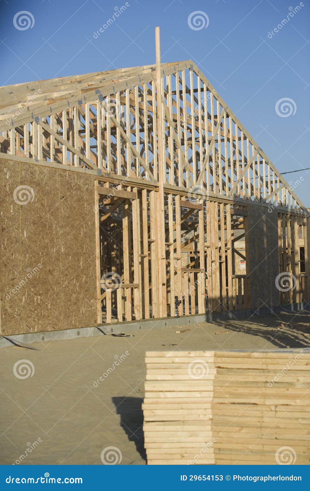 House Under Construction stock image. Image of home, architectural ...