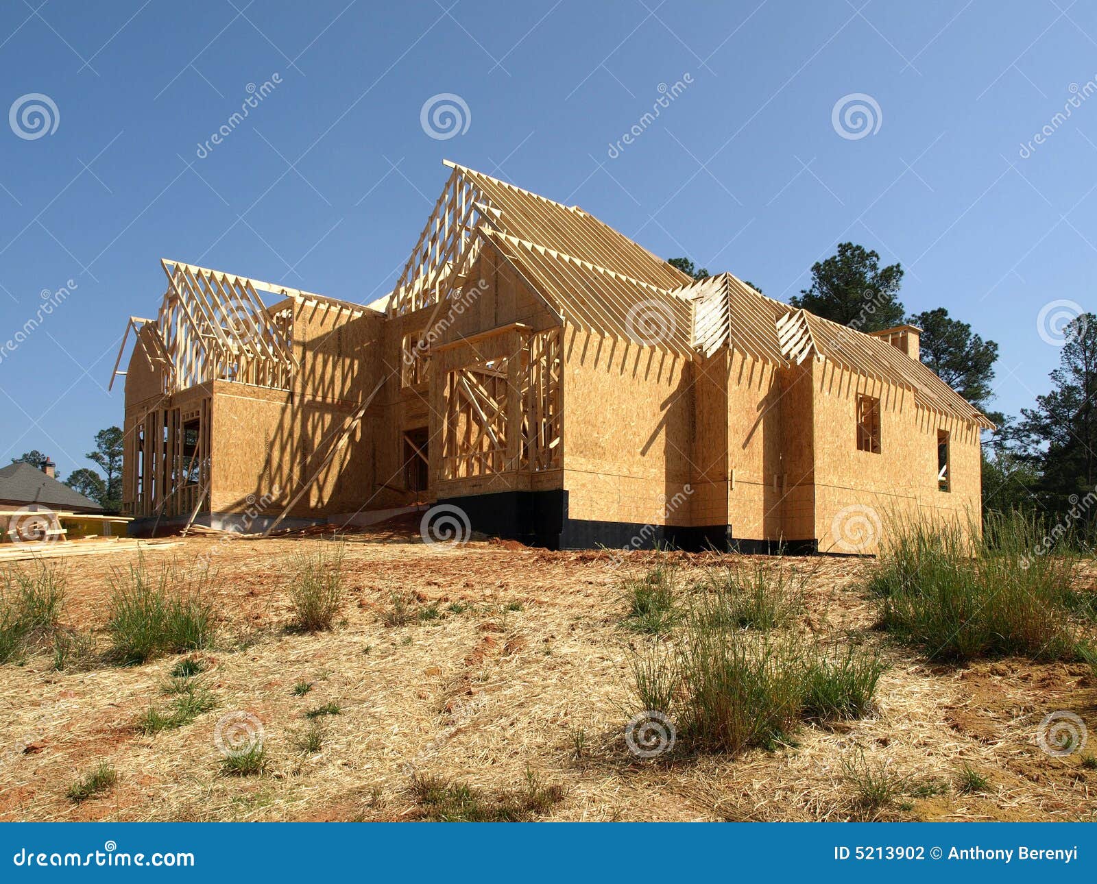 House Under Construction stock photo. Image of dwelling - 5213902