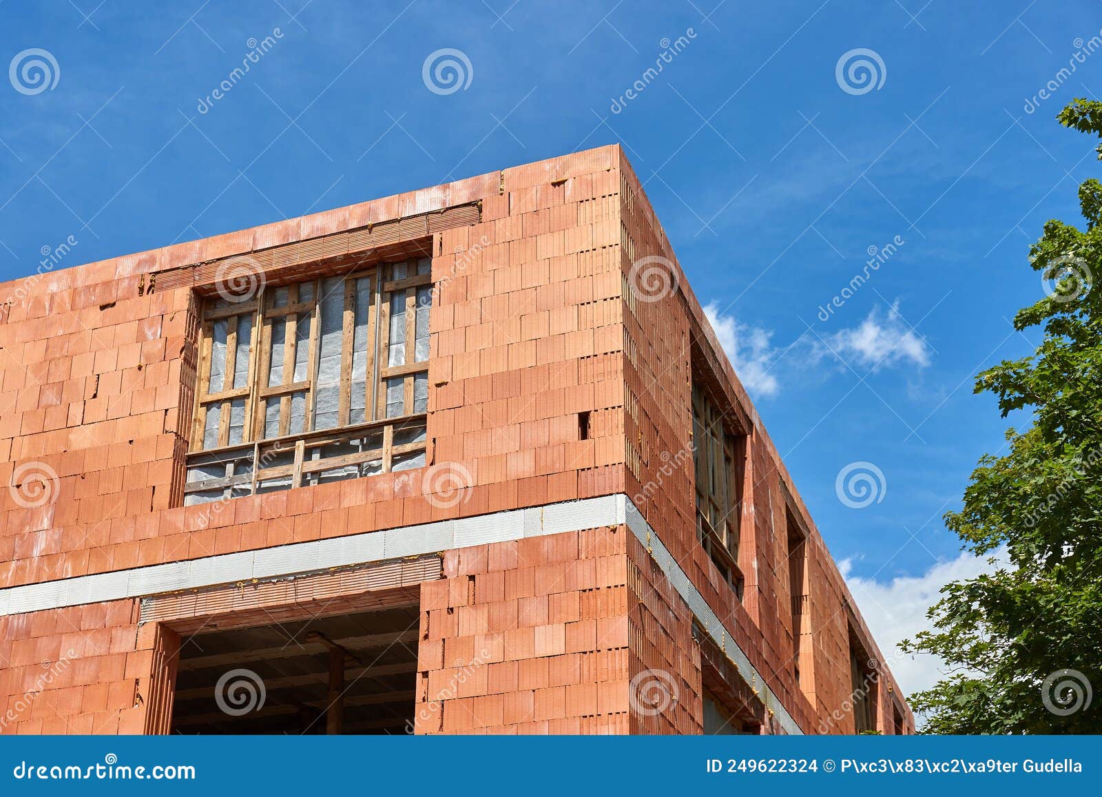 Brick House Construction stock photo. Image of brick - 249622324