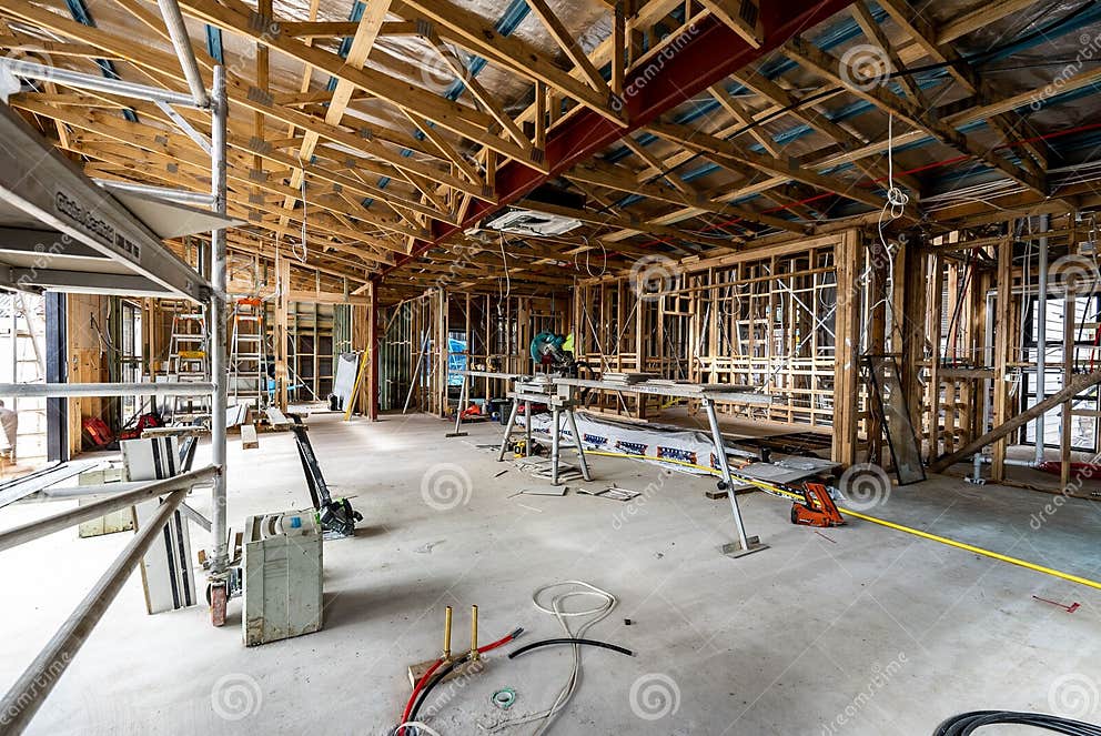 House Undergoing Internal Renovation and Extension Editorial Stock ...
