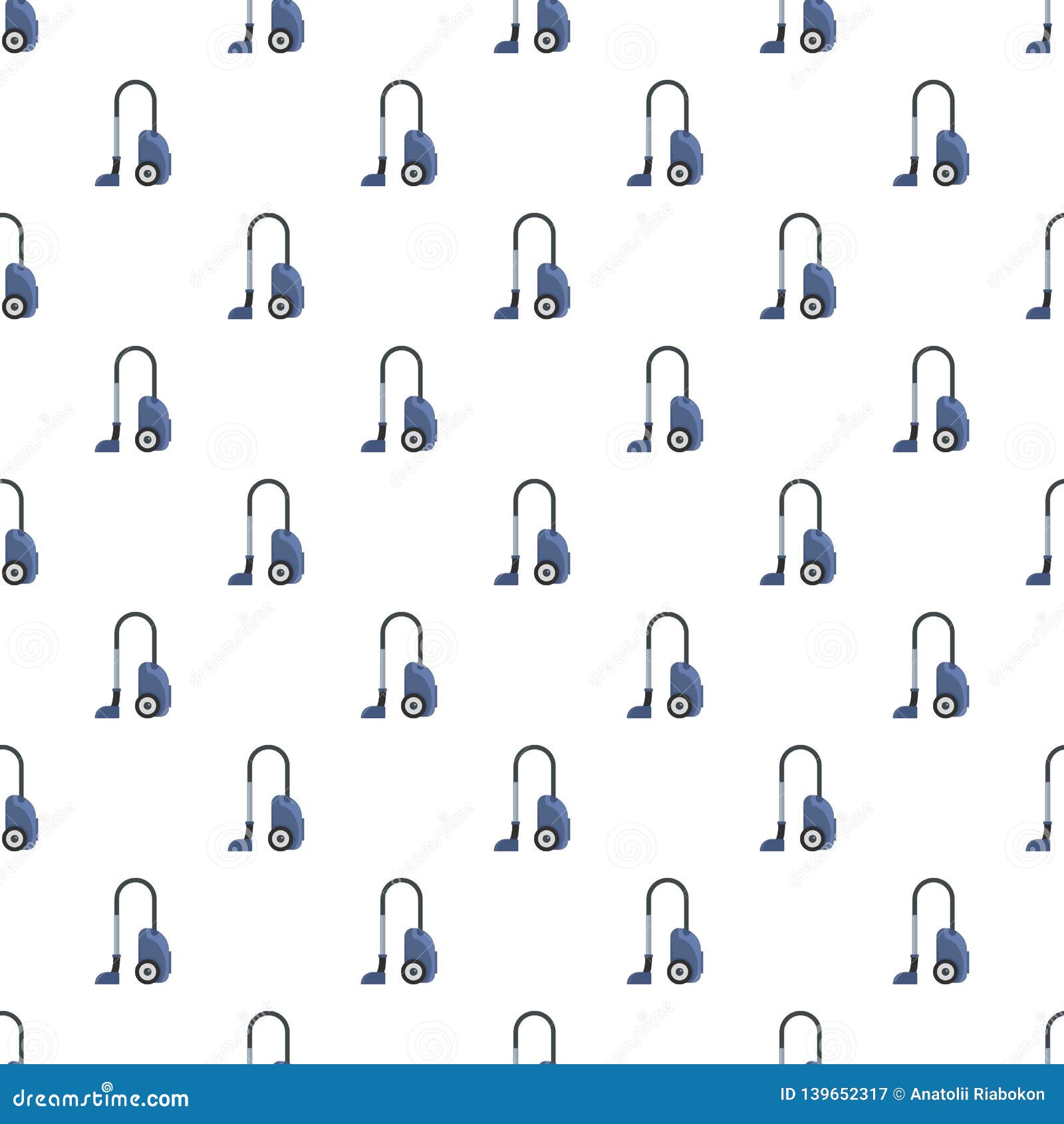 House Vacuum Cleaner Pattern Seamless Vector Stock Vector ...