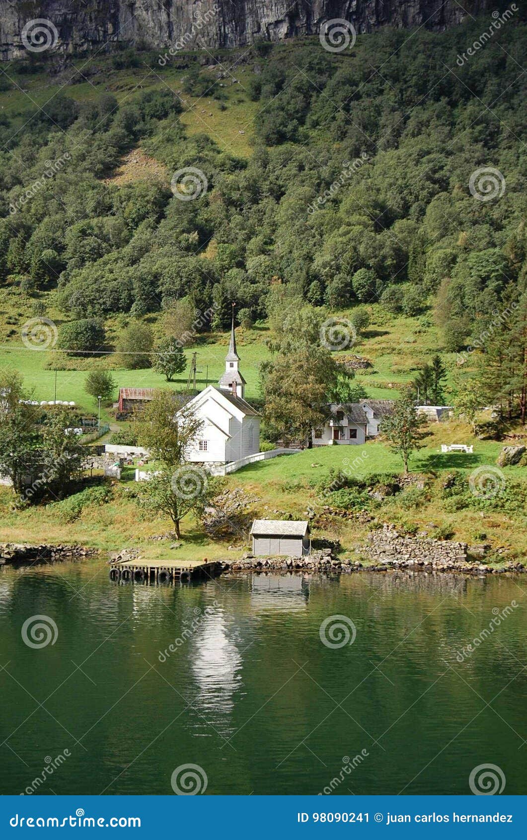 A house in the valley stock image. Image of town, river - 98090241