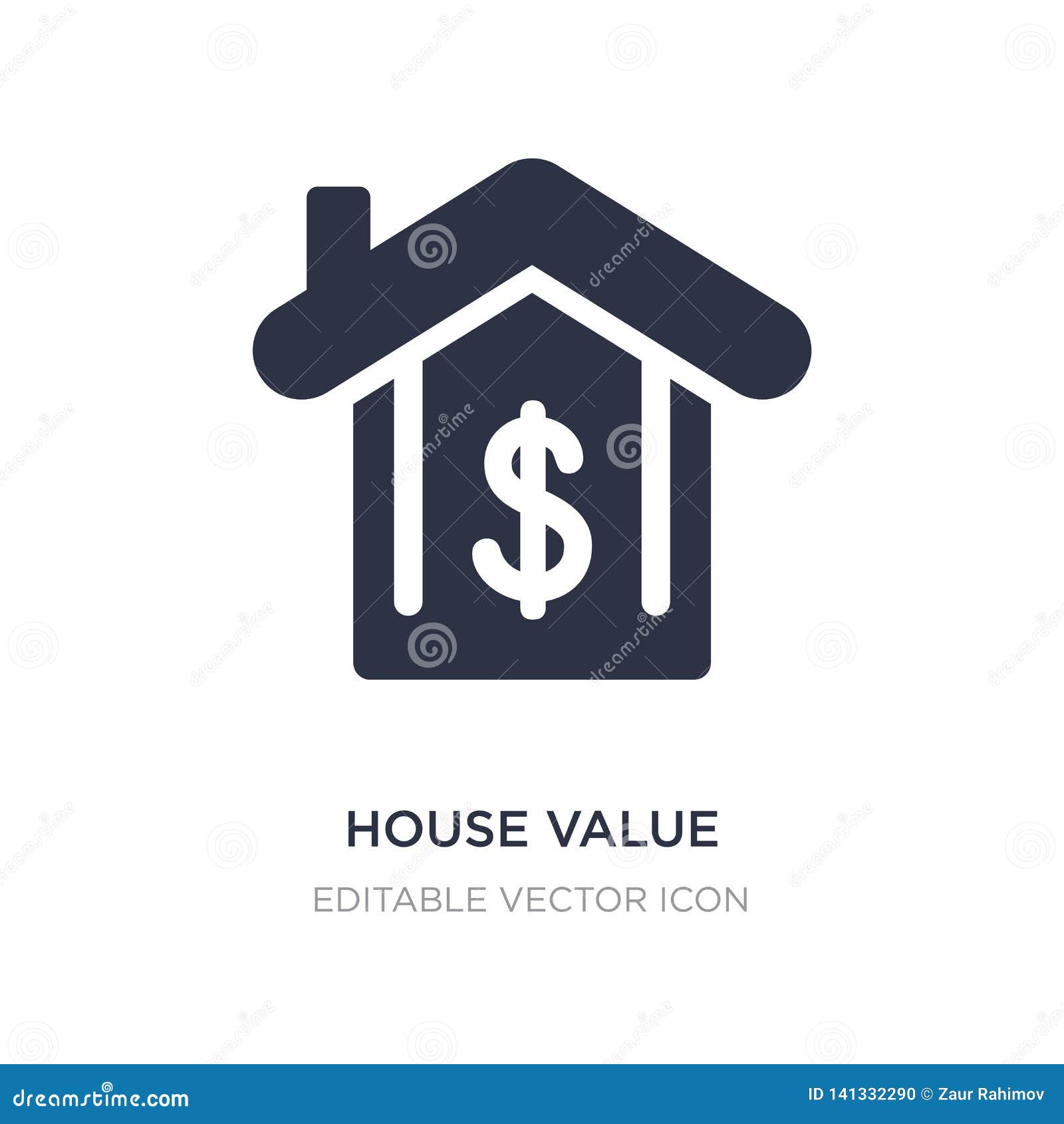 House Value Icon on White Background. Simple Element Illustration from ...
