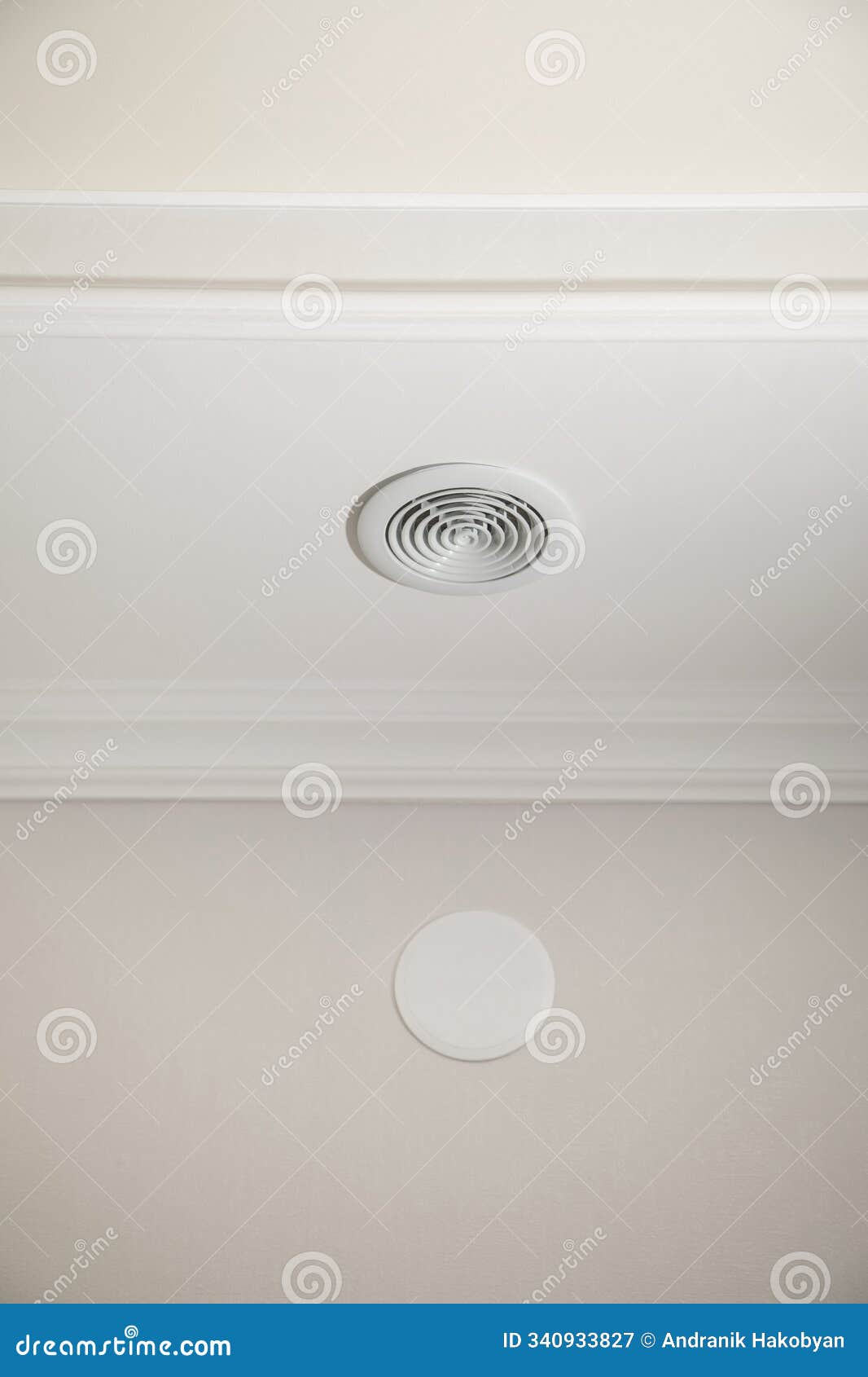 House Ventilation System with Holes in the Ceiling Stock Illustration ...