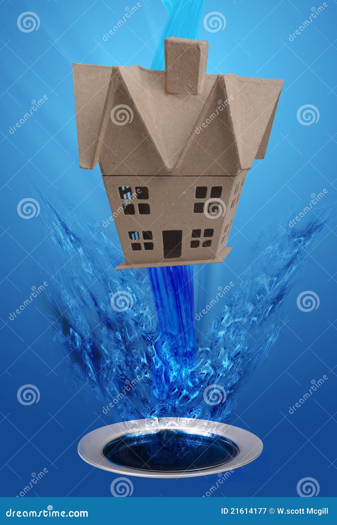 House washing down drain stock image. Image of losing - 21614177