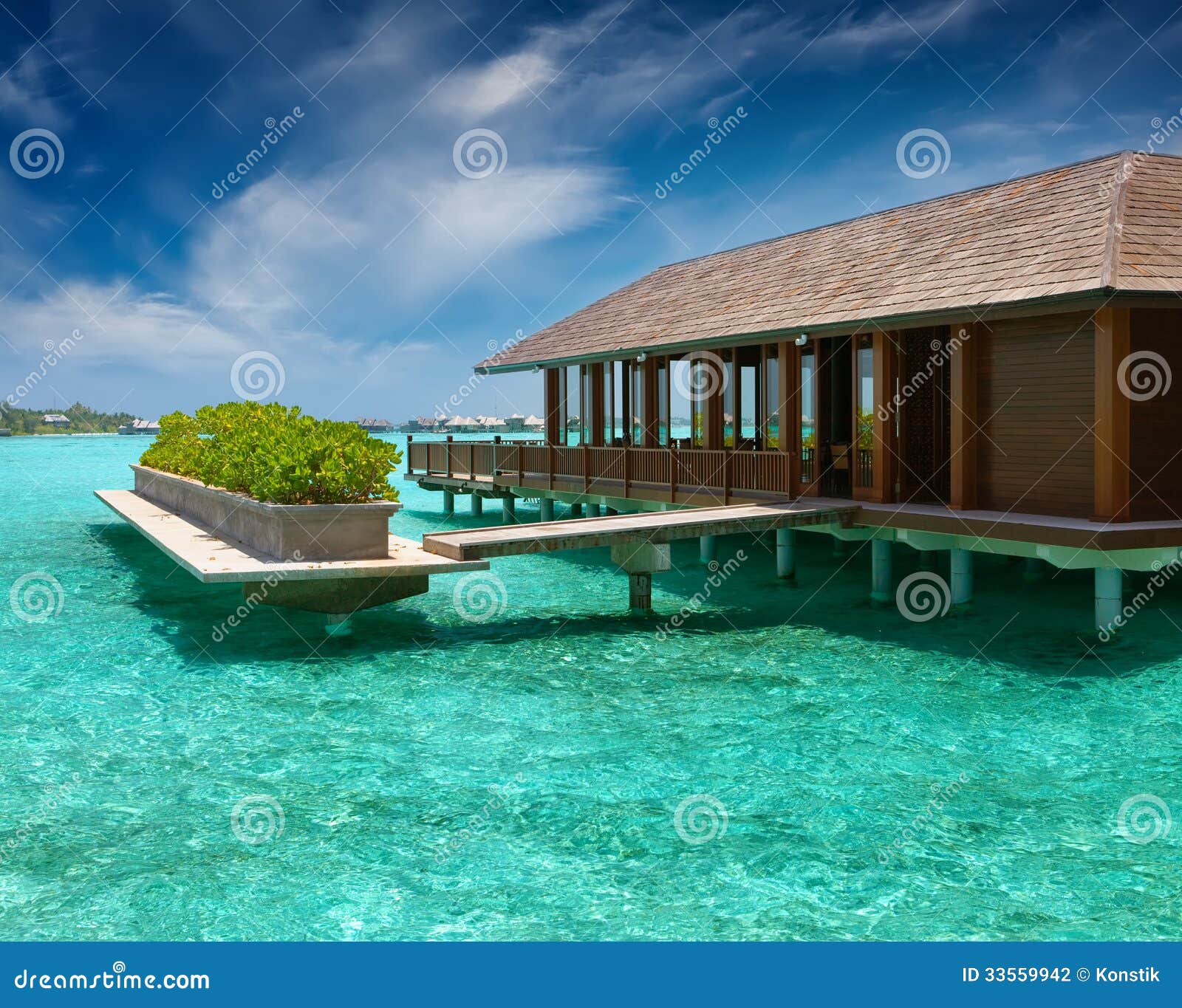 The house on water stock photo. Image of luxury, reef - 33559942