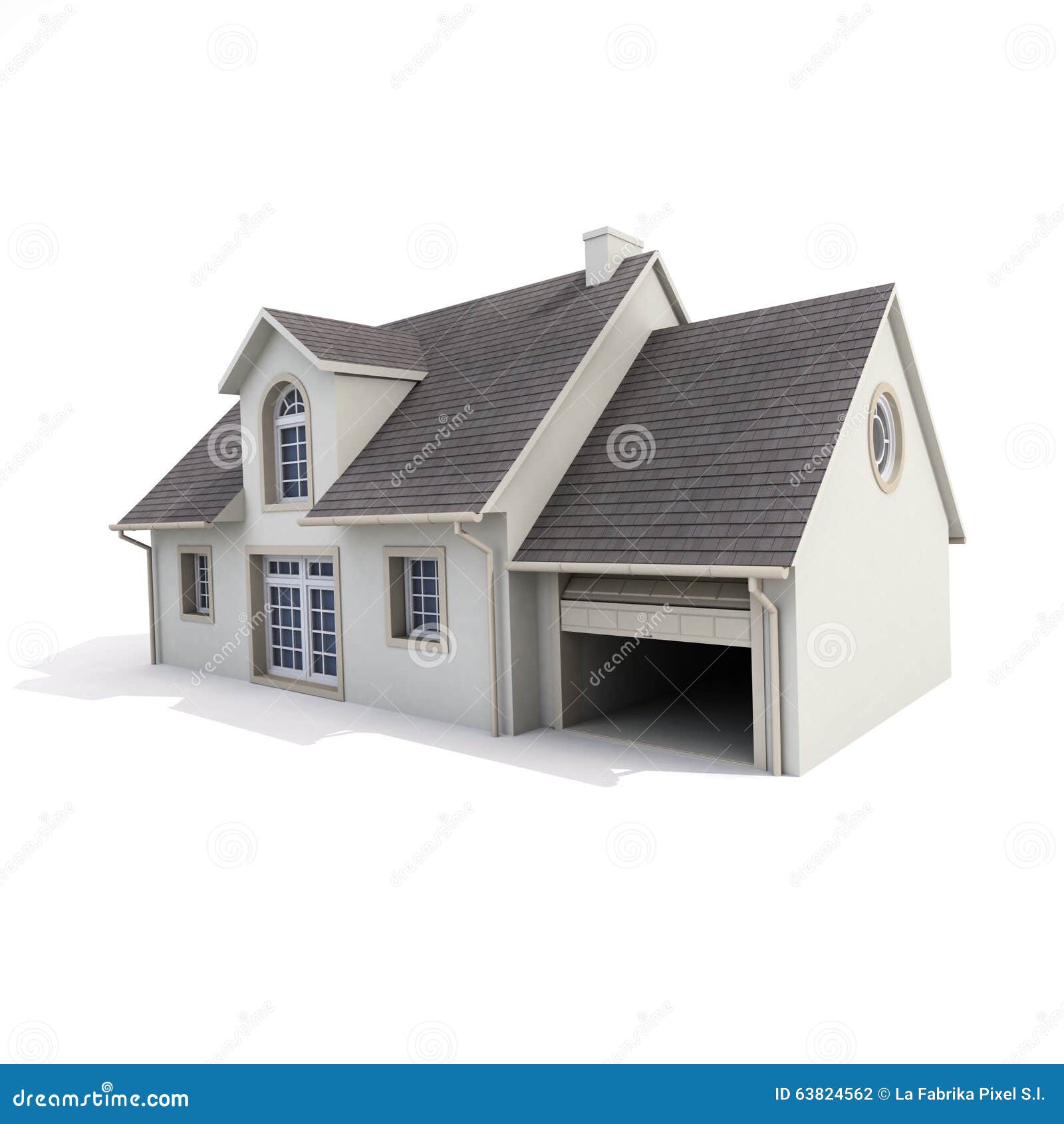 House on white background stock illustration. Illustration of gray ...