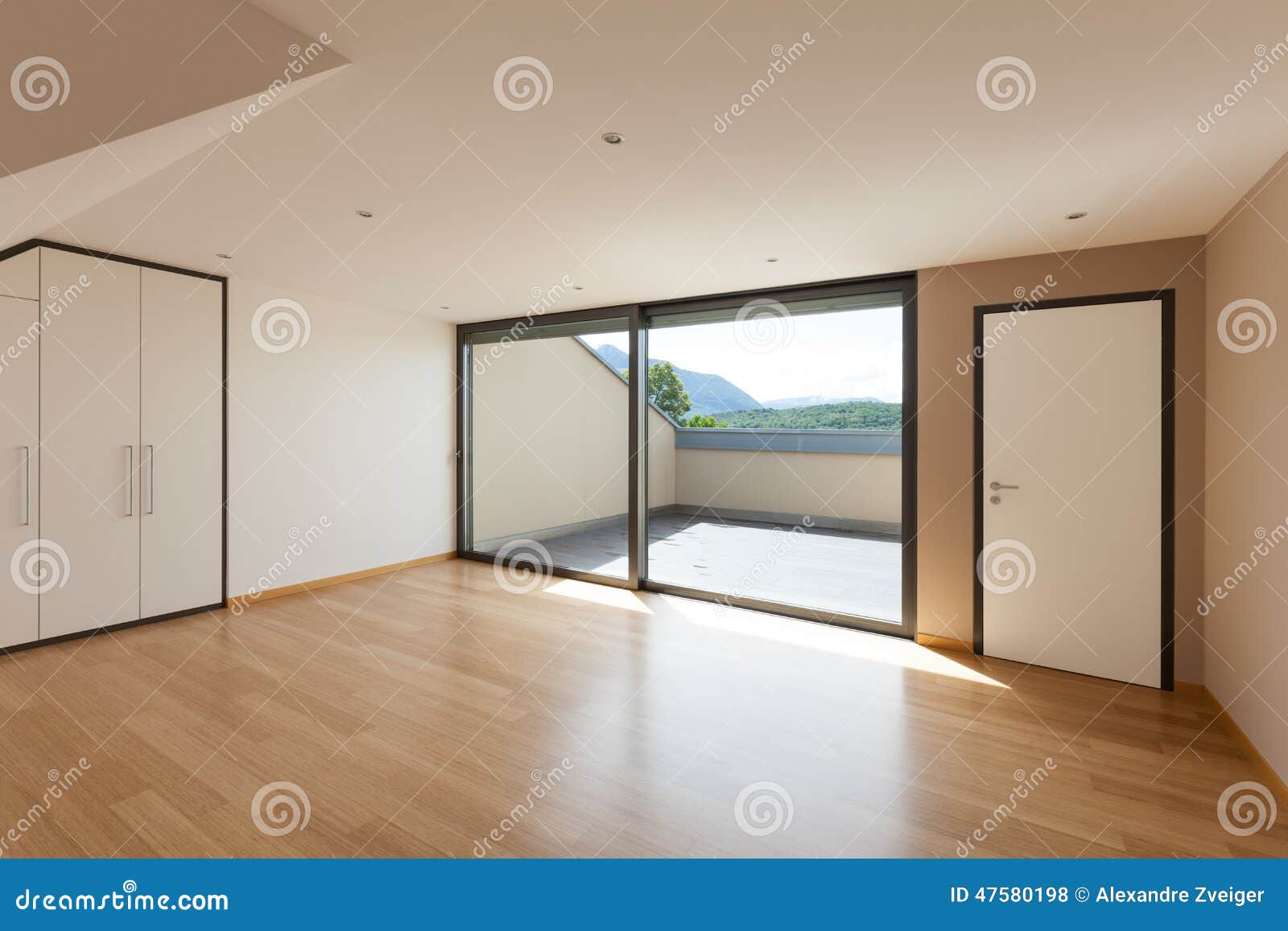 House, Wide Room with Window Stock Photo - Image of design, style: 47580198