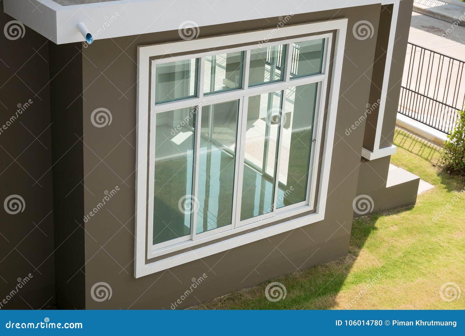 House with window frame stock photo. Image of estate - 106014780