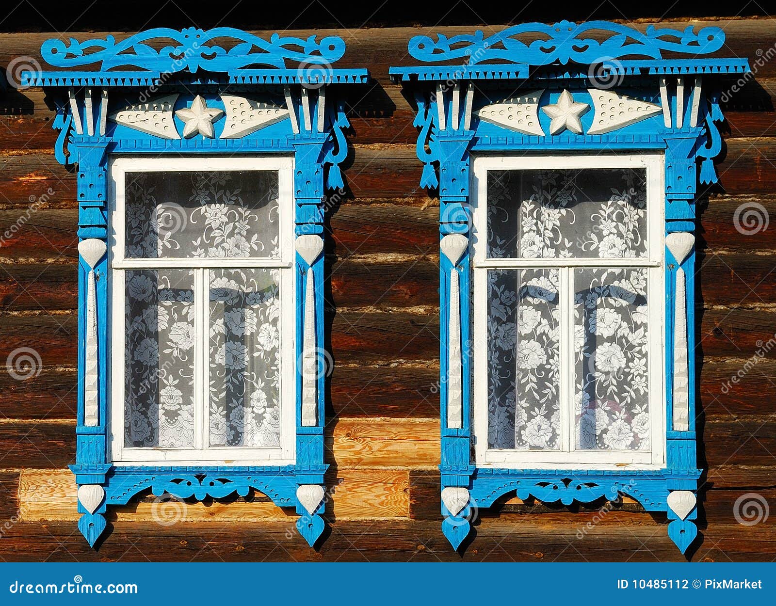 House Window in a Russian Village Stock Photo - Image of green, russia ...