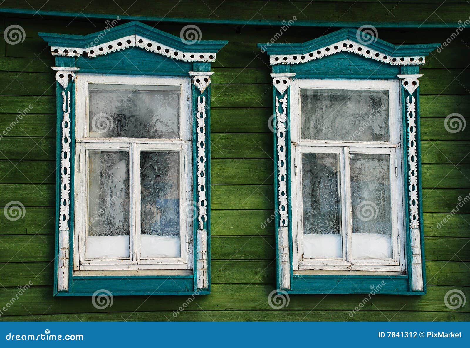 House Window in Russian Village Stock Photo - Image of tradition ...