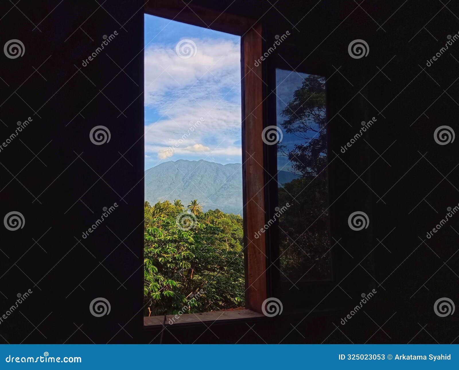 House Window with View of Nature Stock Image - Image of concept ...