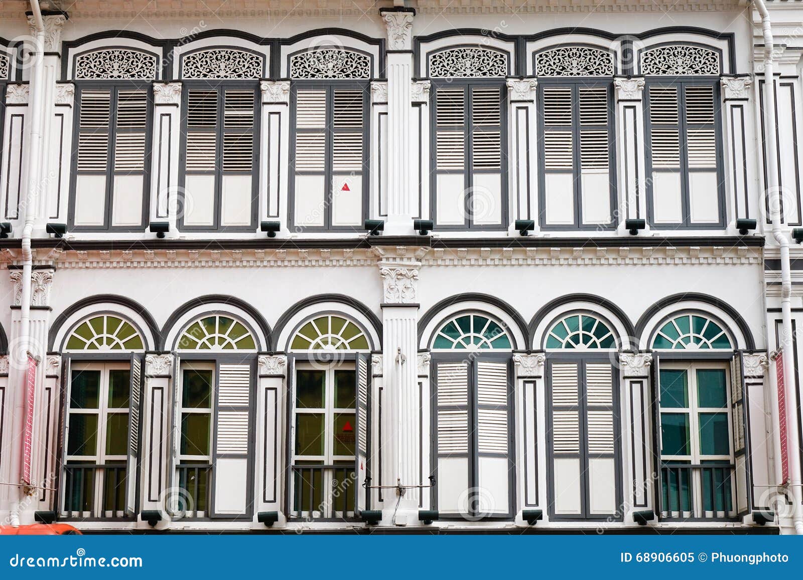 The House with Windows at Melaka, Malaysia Editorial Image - Image of ...