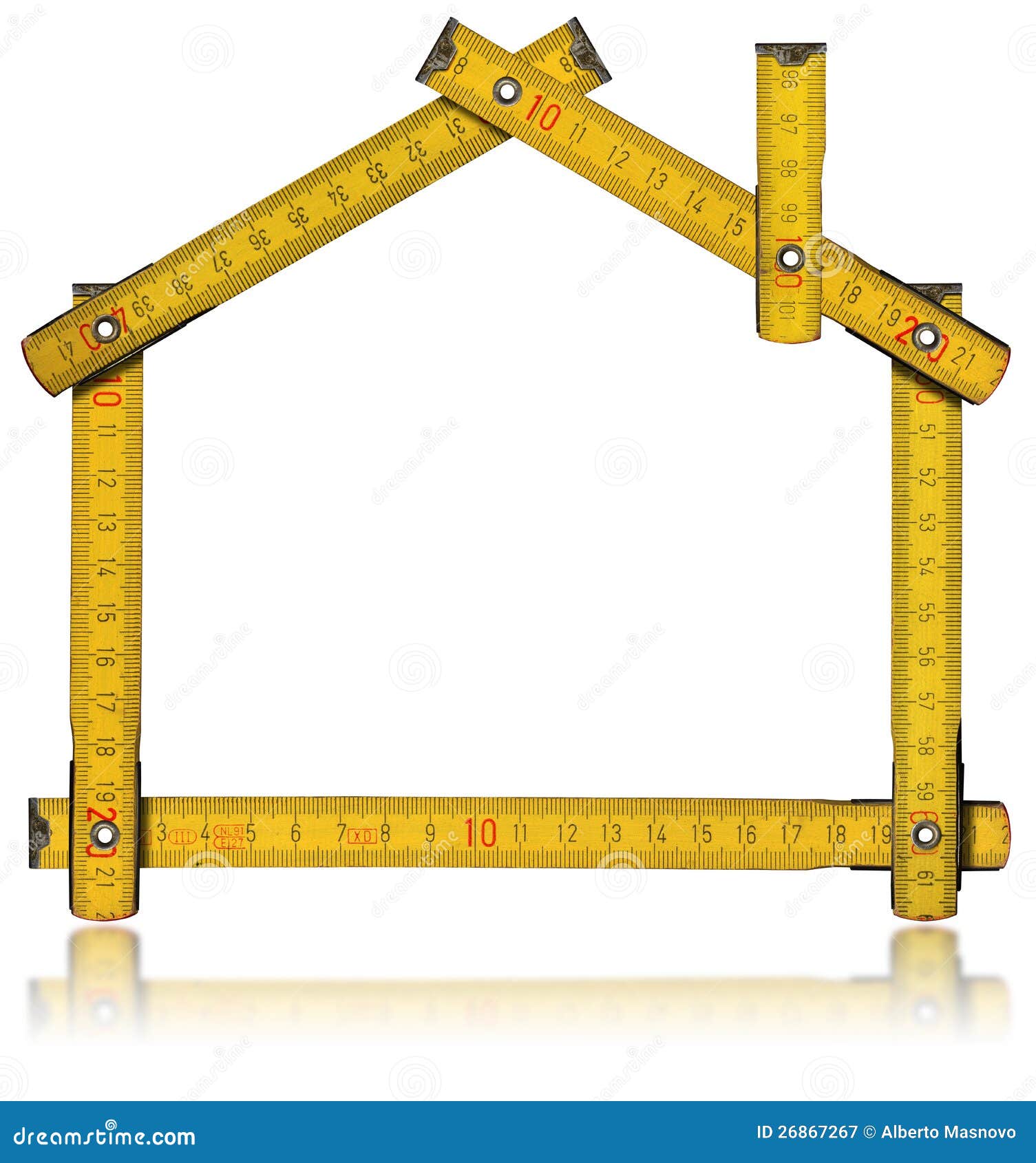 House - Wood Meter Tool stock illustration. Illustration of idea - 26867267