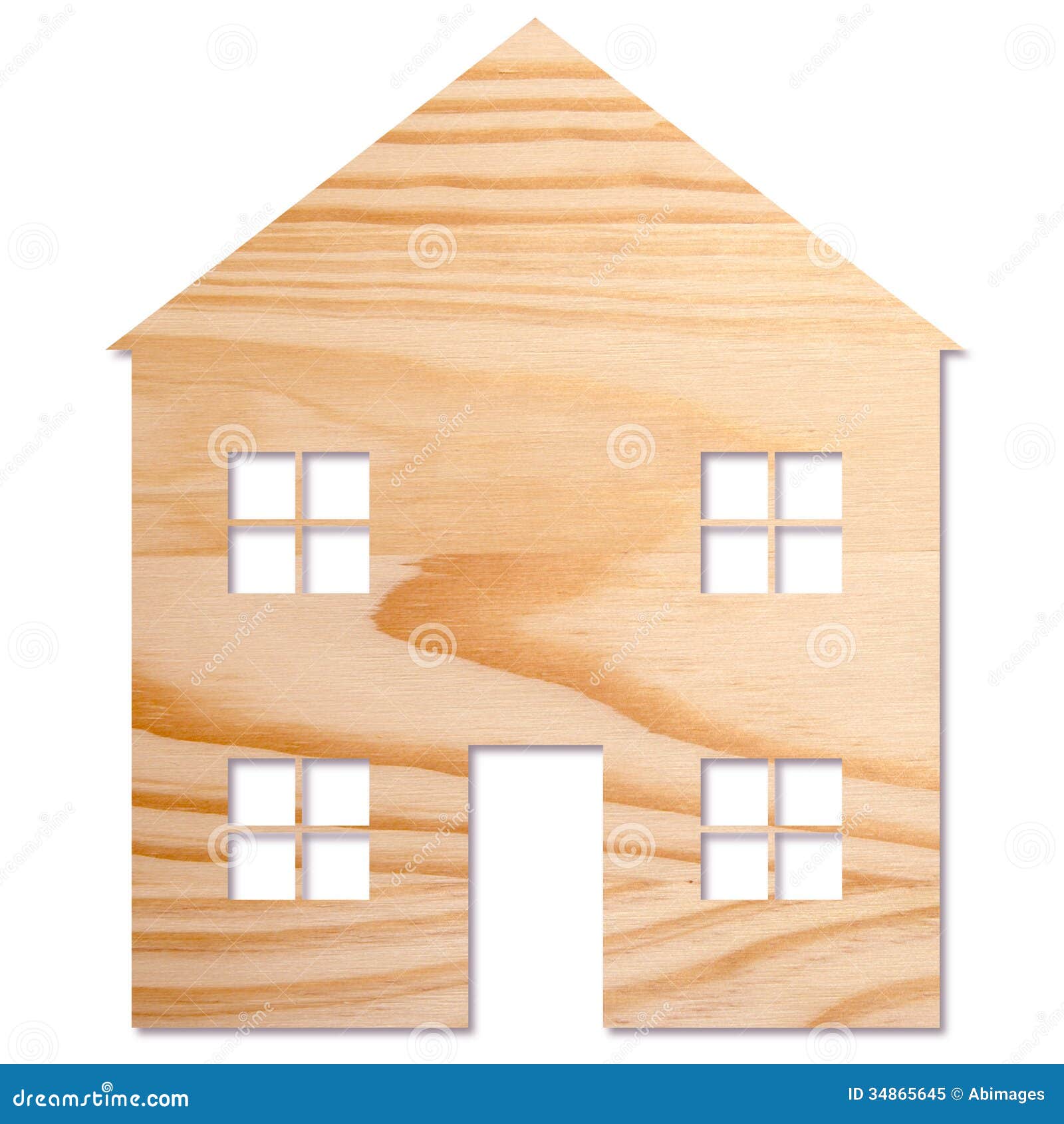 House in wood stock image. Image of home, timber, construction - 34865645