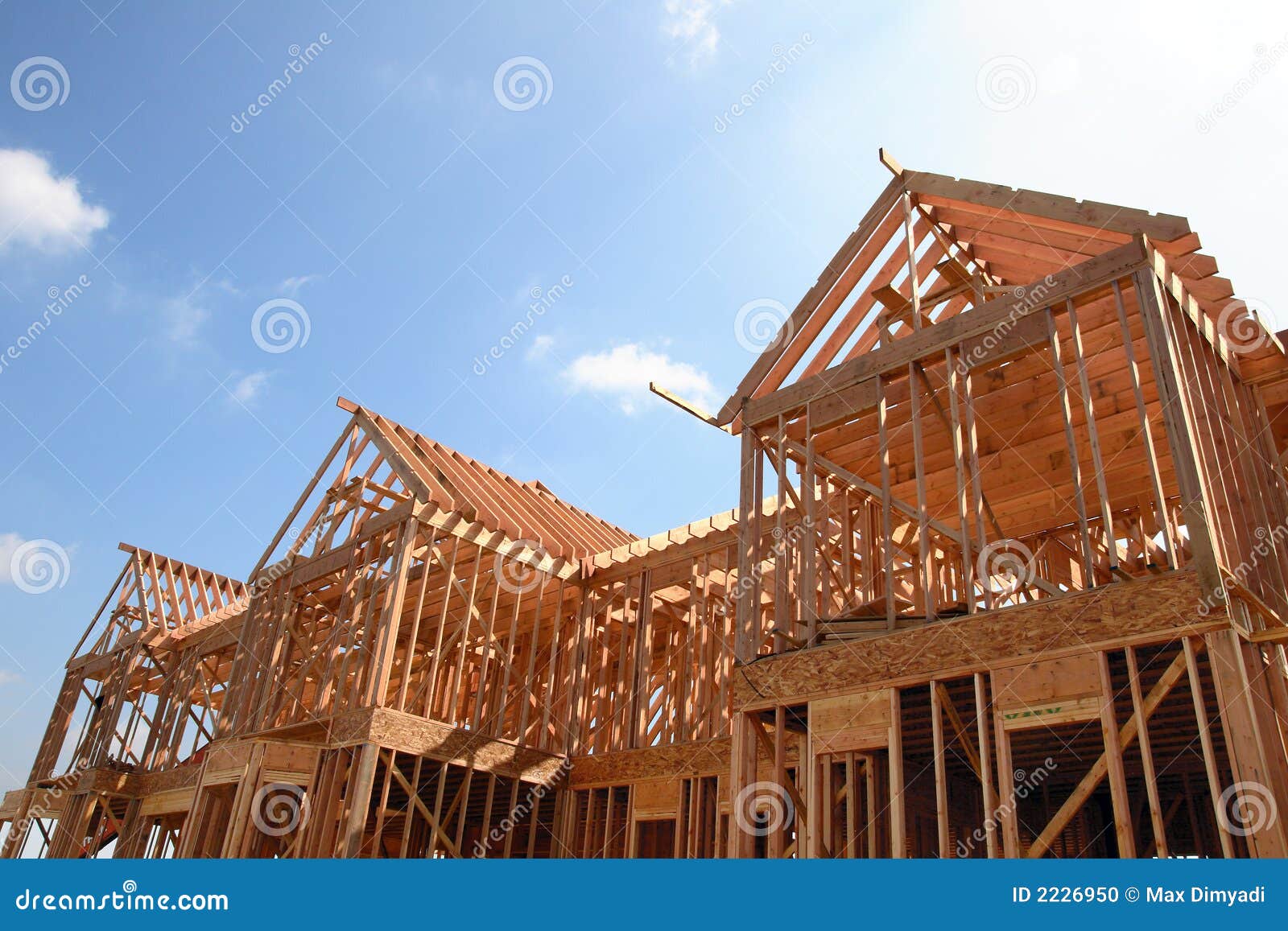 House Wooden Frame stock photo. Image of roof, marked - 2226950