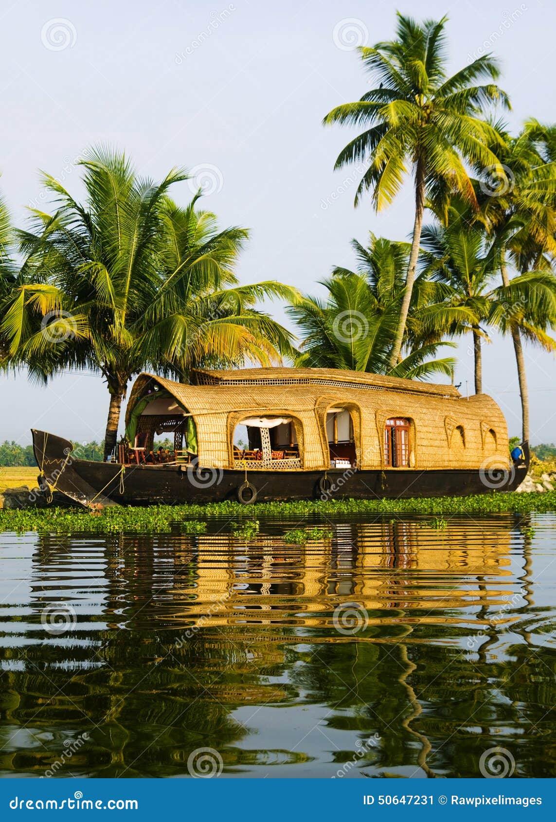 Houseboat On Kerala Backwaters, India Royalty-Free Stock Photo ...